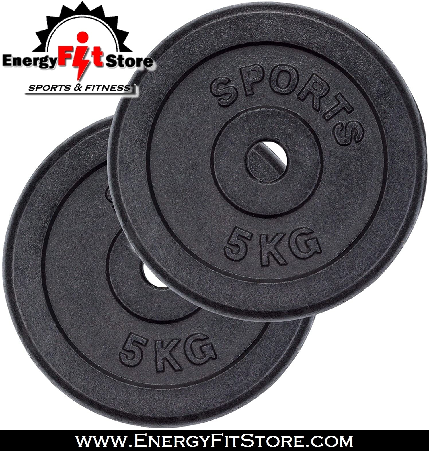 Disque De Musculation En Fonte 5 kg - Energy Fit Store
